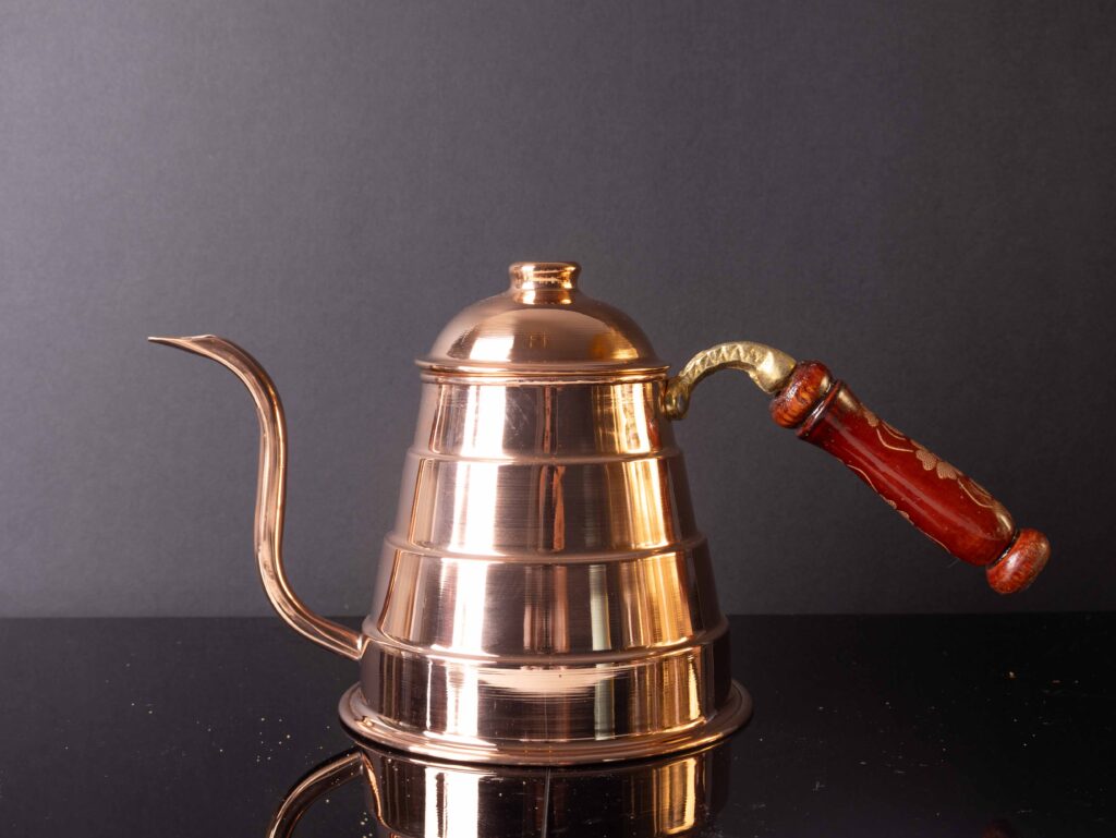 Copper Coffee, Tea Pot Handmade Traditional Design - KayRana
